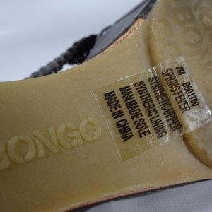BONGO | Shoes | Bongo Womens Shoes Brown Cork Wedged Heel Slip On ...